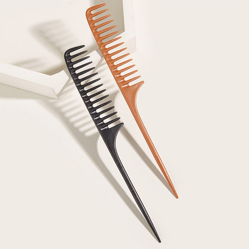 Salon hair rat tail parting comb