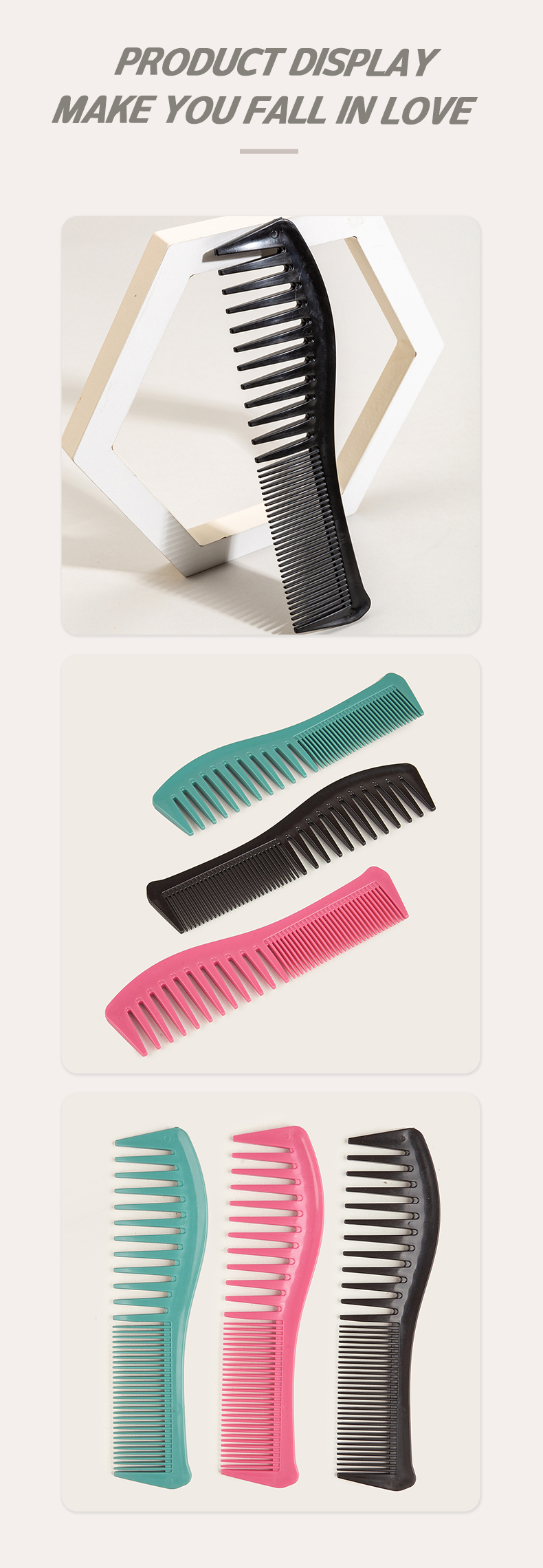 Wide Tooth Detangling Comb